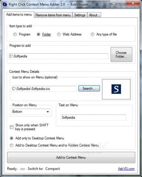 Right Click Context Menu Adder Download Softpedia