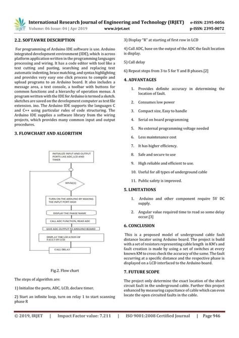 Irjet Design Of Arduino Based Underground Cable Fault Detector Pdf