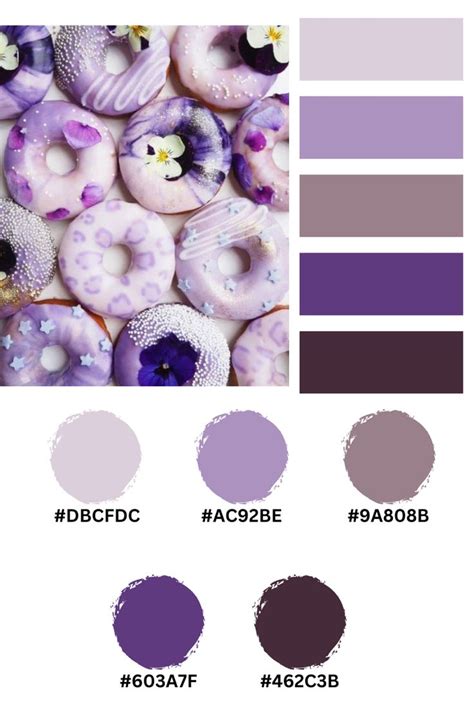 Purple Donuts Hex Codes For Color Palette