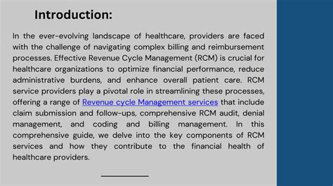 Ppt Revolutionizing Healthcare Revenue Cycle Management Powerpoint Presentation Id 12721922