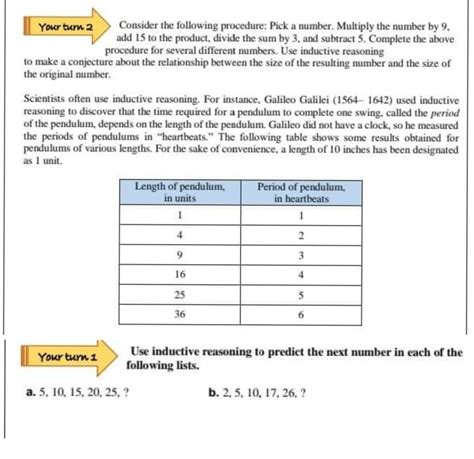 Solved Your Turn 2 Consider The Following Procedure Pick A
