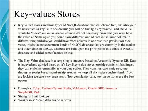 NOSQL Databases Types And Uses PPTX Databases Computer Software And Applications