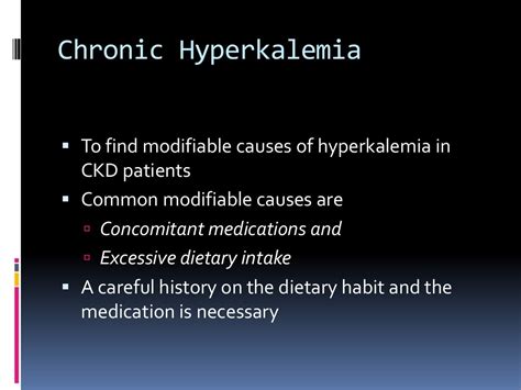Management Of Hyperkalemia In Ckd 2