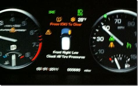 Range Rover TPMS System In Actionindicates Which Tire Is Below Pressure Rangerover