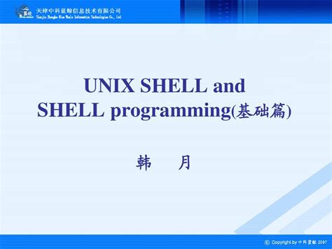 shell编程 韩月 word文档在线阅读与下载 无忧文档