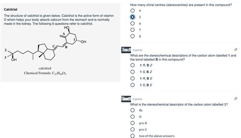 Solved How many chiral centres (stereocentres) are present | Chegg.com
