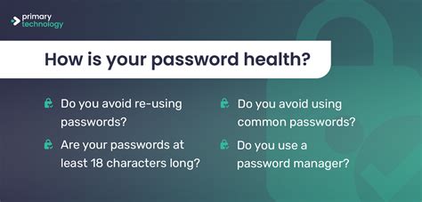 How Is Your Password Health Primary Technology