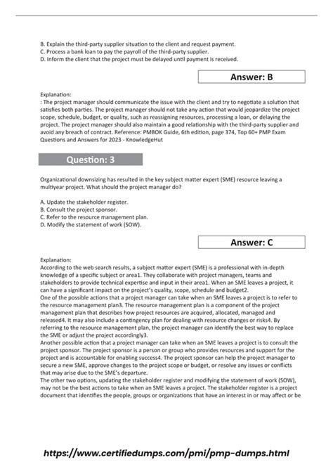 Master The Pmi Pmp Exam Your Comprehensive Guide To Project Management Certification Pdf