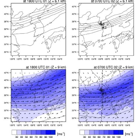 Simulation Results In Domain 2 A Potential Temperature Contour At