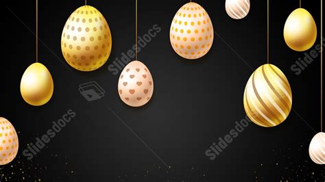 Dark Easter Festival Blue Easter Eggs Triangle Powerpoint Background For Free Download Slidesdocs
