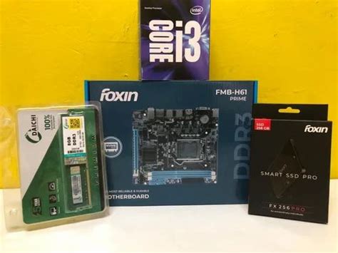 I3 3rd Generation Combo Kit 61h Foxin Motherboard 8gb Daichi Ram 256gb Foxin Ssd At Rs 4590