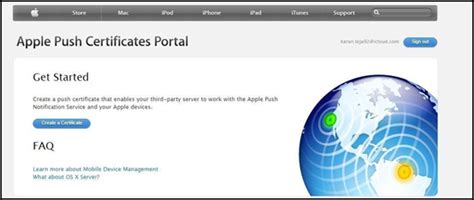 Create Apple Push Certificate