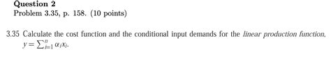 Solved Question 2 Problem 335 P 158 10 Points 335