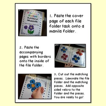 AUTISM FILE FOLDER TASKS WORK JOBS FOR LETTER MATCHING TpT