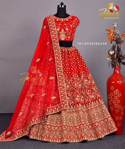 Punjabi Wedding Lengha Red