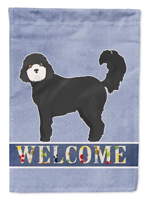 Black Cockapoo Welcome Garden Flag Decorative Outdoor Yard Flag Ck37