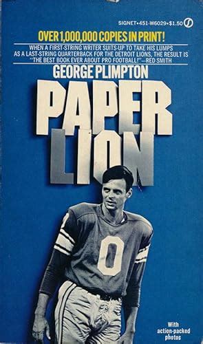 Paper Lion By George Plimpton Abebooks