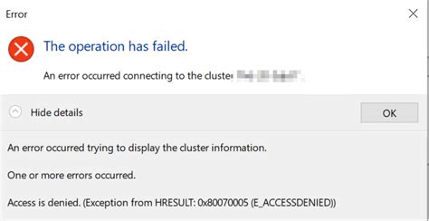 Upgraded To 2019 Cant Access Failover Cluster Manager Access Denied Windows Spiceworks