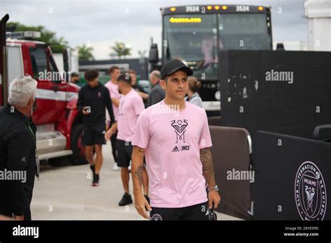 Midfielder Nicholas Steffanelli Arriving For Inter Miami Cf V New York City Fc Mls At Drv Pnk