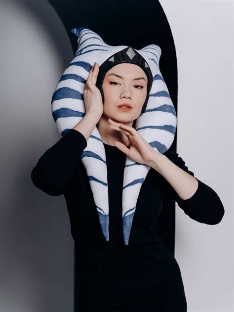 Ahsoka Tano Headpiece Ahsoka Tano Cosplay Costume Montrals Ahsoka Tano Lekku Etsy