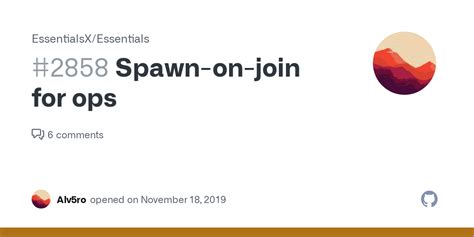 Spawn On Join For Ops · Issue 2858 · Essentialsxessentials · Github