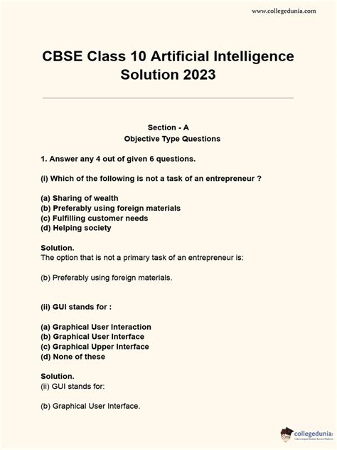 cbse class 10 artificial intelligence pdf machine learning