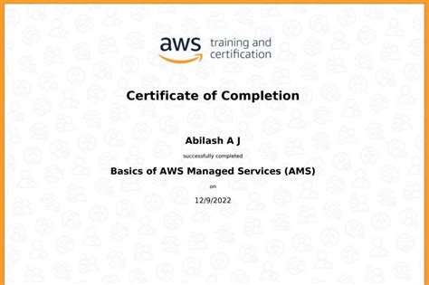 Abilash A J On Linkedin Aws Certification