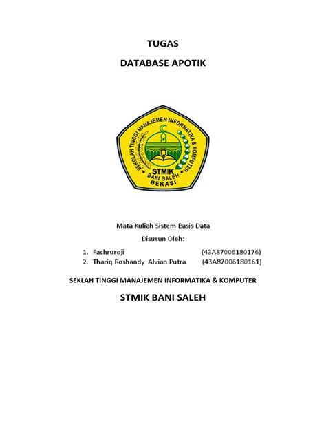 membuat database apotik 1 pdf