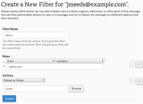 creating user level filtering in cpanel inmotion hosting