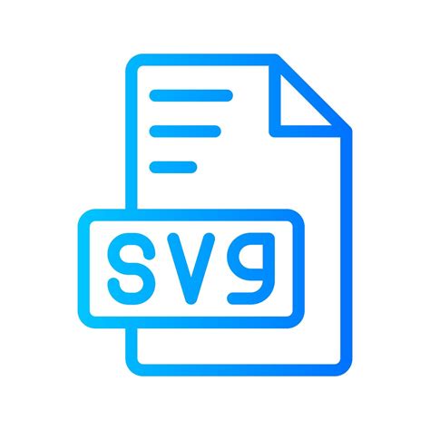 Svg Document File Gradient Icon Format File Type Icons Symbol