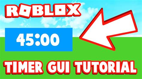 ROBLOX Studio Timer Gui Tutorial - YouTube