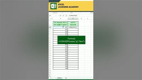 convert grams to pounds in excel the quick and easy way youtube