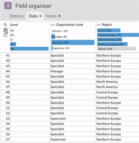 Advanced Table Exploration Tools Blocks Data Tab And Reports Table