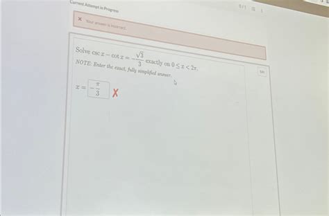 Solved Current Attempt In Progress01 Your Answer Is