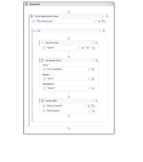 how to bold header in file excel by processed from uipath activities