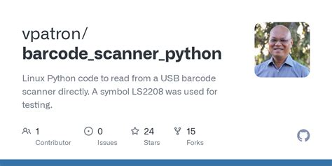 Github Vpatronbarcodescannerpython Linux Python Code To Read From
