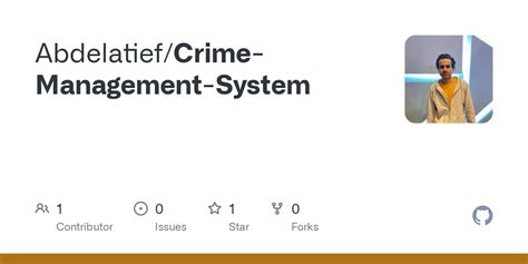 Github Abdelatiefcrime Management System