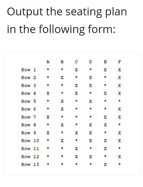 solved airplane seating assignment write a program that