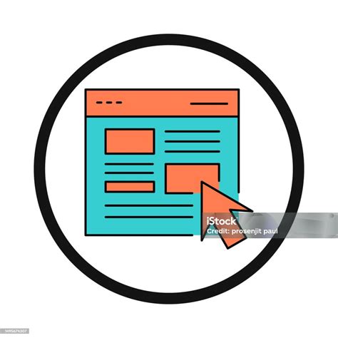 Computer Laptop Website Web Ui Ui User Interface Web Interface Icon Stock Illustration