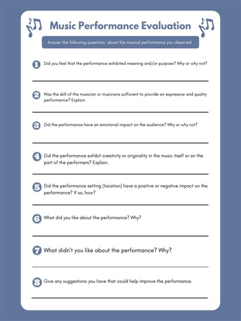 Music Performance Evaluation Pdf