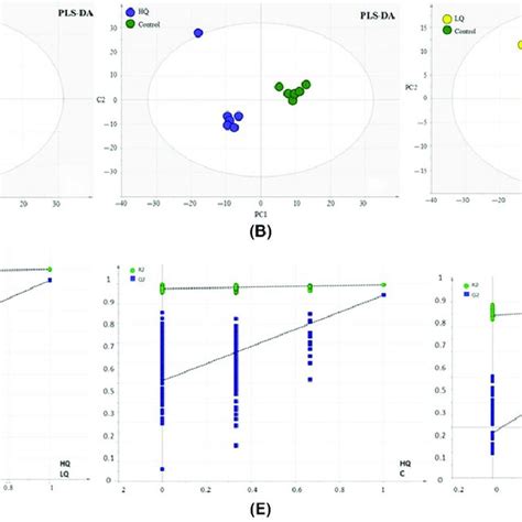 Partial Least Squares Discriminant Analysis Pls Da Scores Plot And