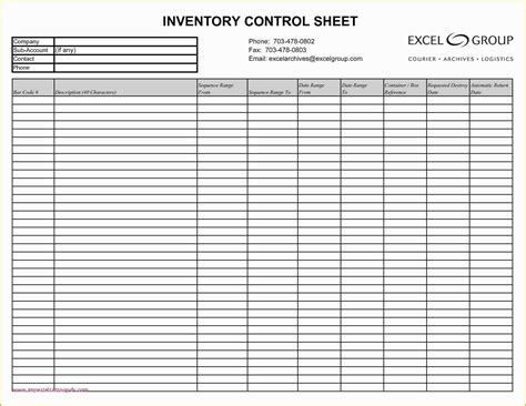 Blank Excel Sheet Printable