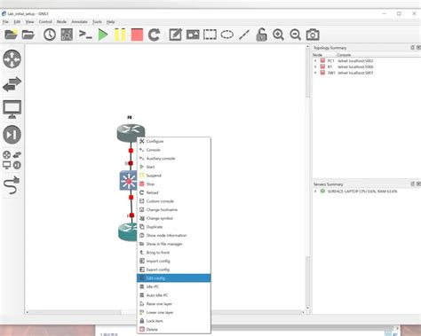 Edit Startup Config Directly How To Use GNS N Study