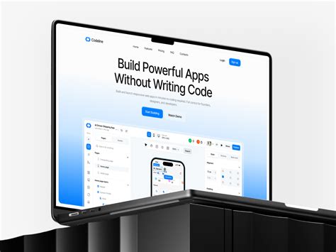 Nocode App Builder Modern Saas Landing Page By Ridwan Saputra For Neuvilabs On Dribbble