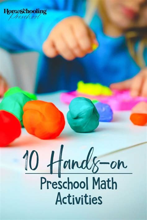10 Hands On Preschool Math Activities Homeschooling Preschool