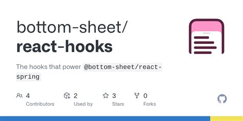 Github Bottom Sheet React Hooks The Hooks That Power Bottom Sheet React Spring
