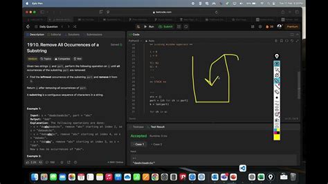 Leetcode Potd 110225 1910 Remove All Occurrences Of A Substring Stack Two Pointers