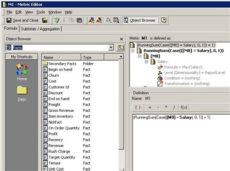 Kb20097 How To Create A Dense Rank Metric In Microstrategy Developer 94x 10x