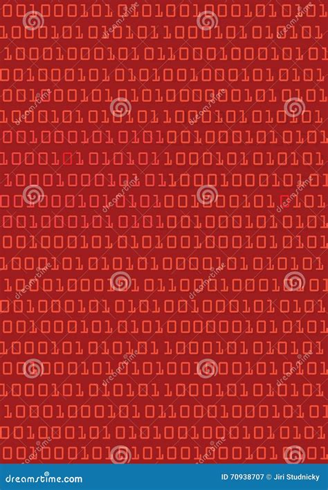 binary code red background stock vector illustration of code piracy
