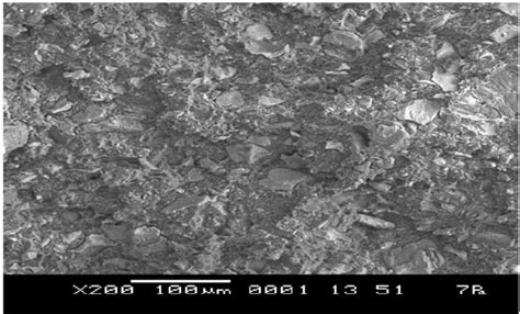 The Scanning Electron Microscopy Sem Micrograph Of Tensile Fracture Download Scientific